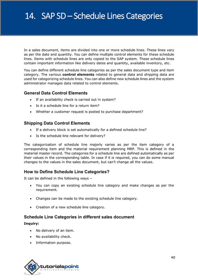 Sap sd tutorial | PDF