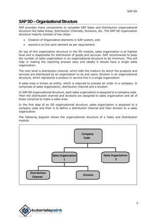 Sap sd tutorial | PDF