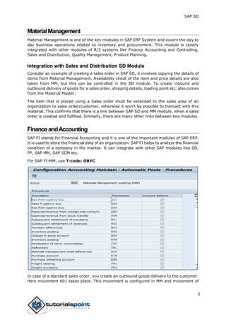 Sap sd tutorial | PDF