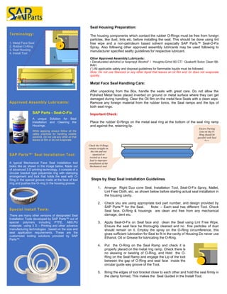 Sap seal installation guidelines ( do type 2018) | PDF