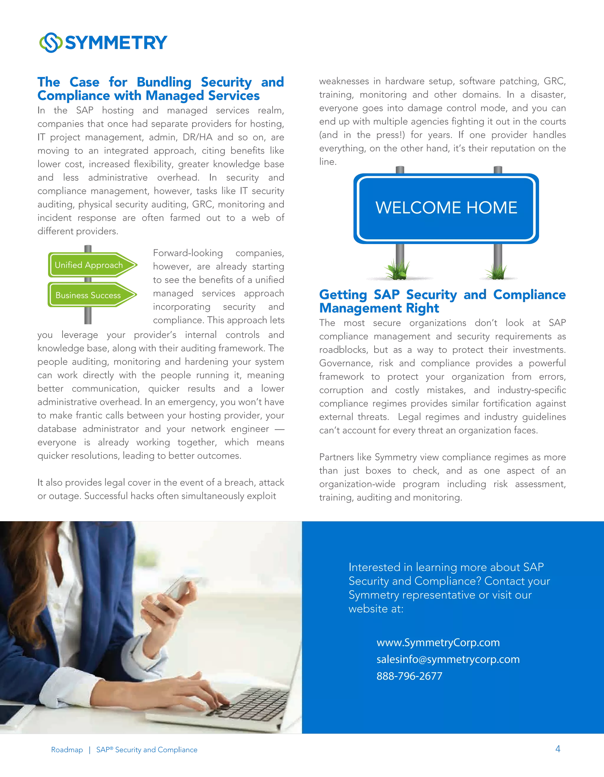 Roadmap to SAP® Security and Compliance | Symmetry | PDF