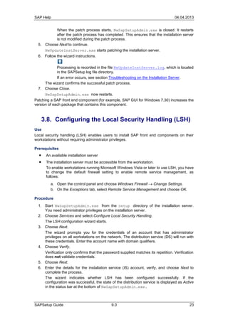 Sap setup guide | PDF