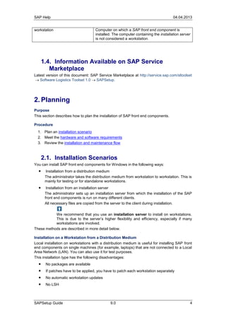 Sap setup guide | PDF