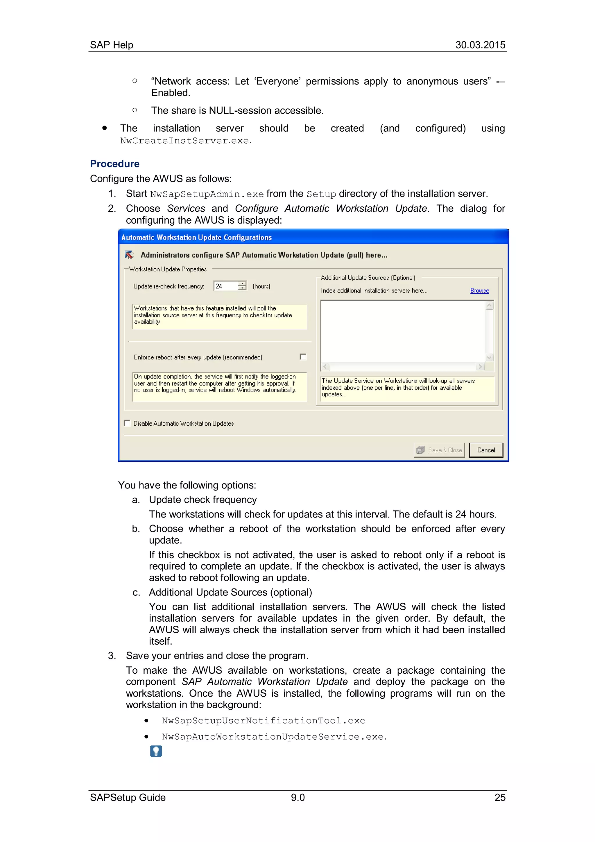 Sap setup guide | PDF