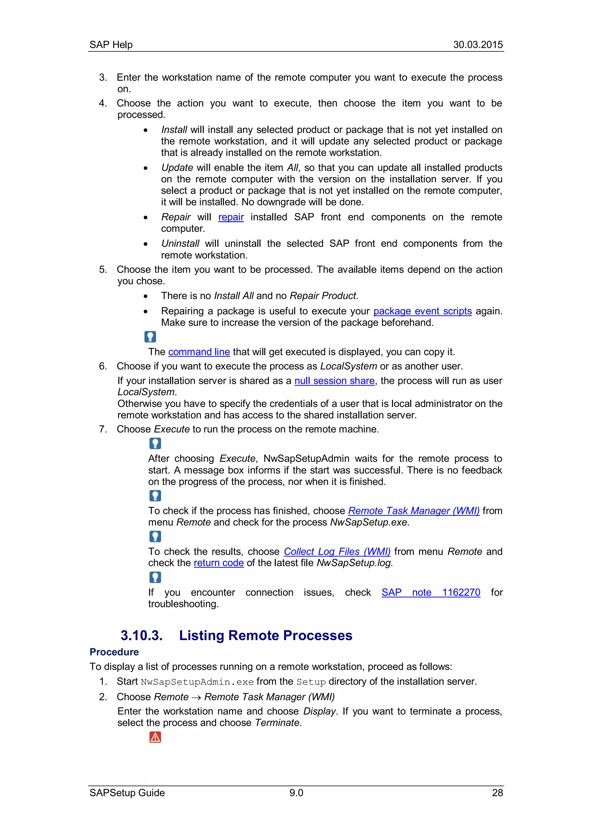 Sap setup guide | PDF