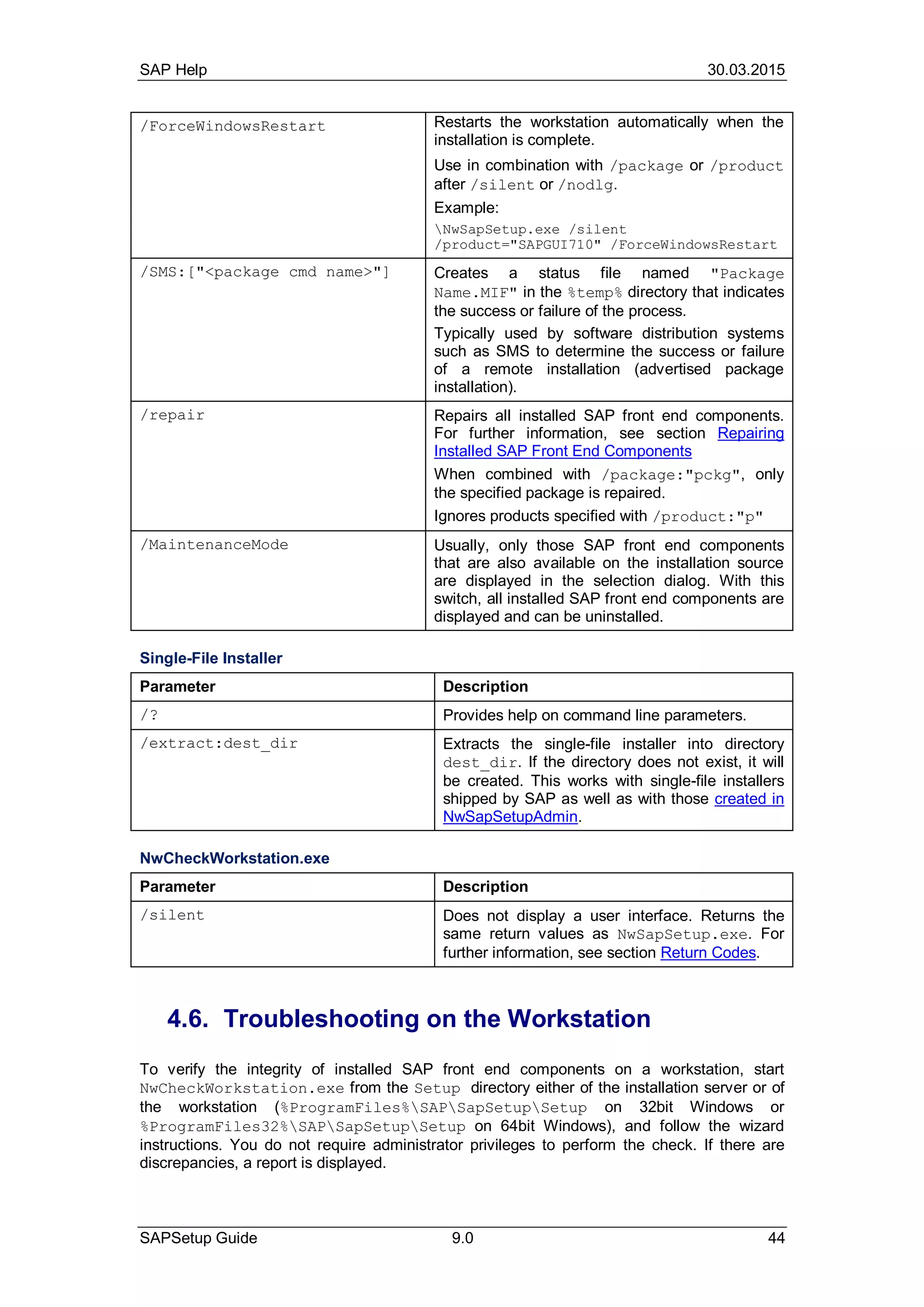 Sap setup guide | PDF