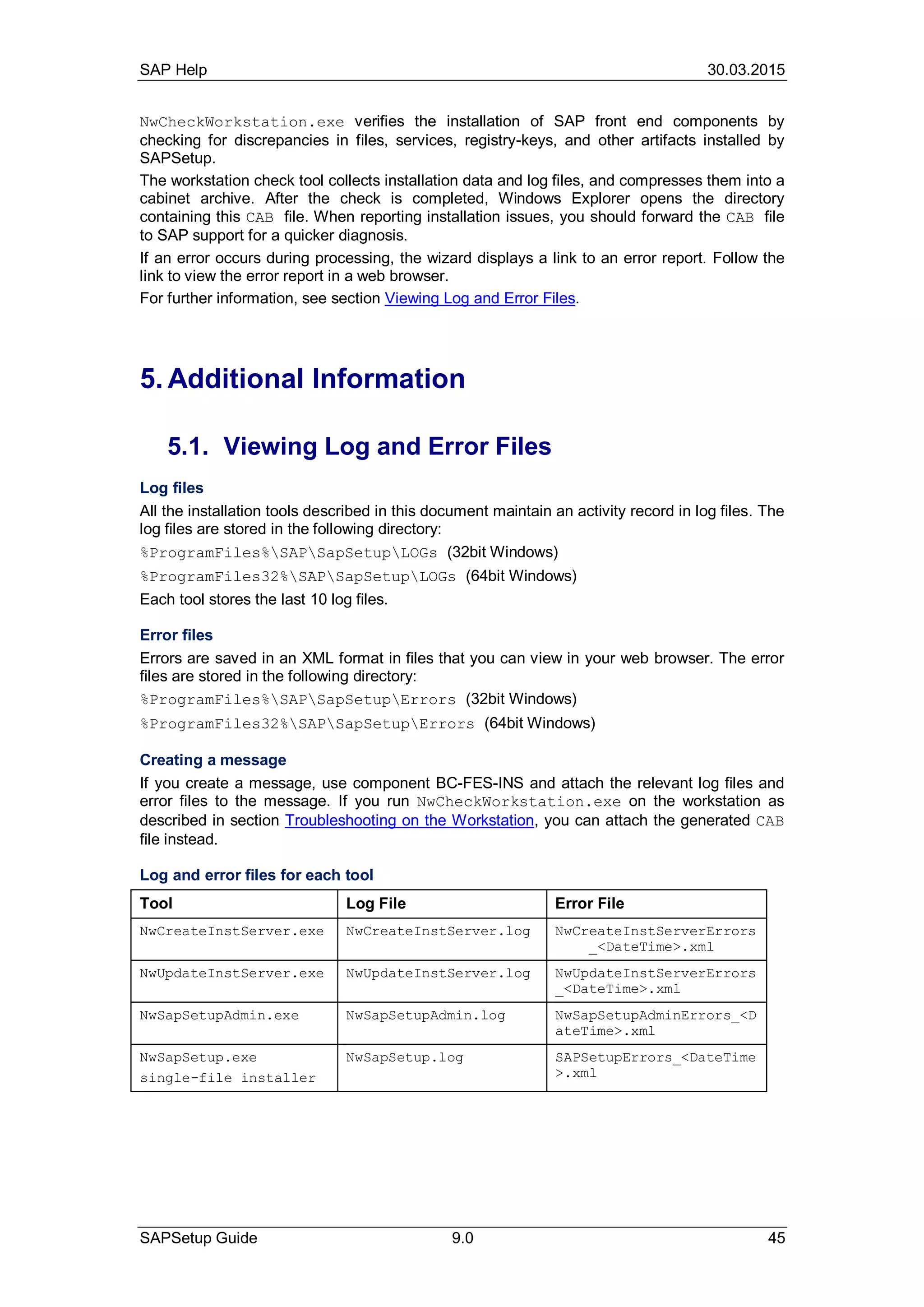 Sap setup guide | PDF