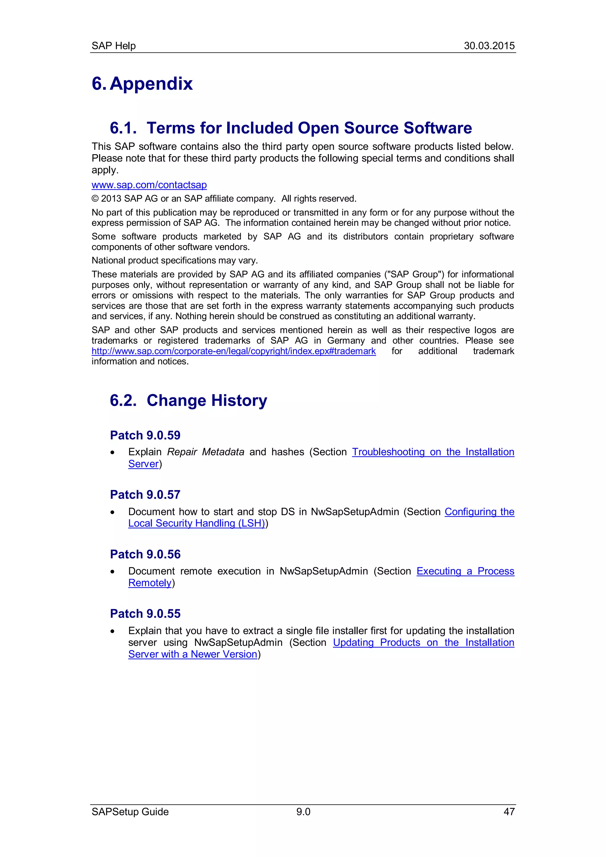 Sap setup guide | PDF