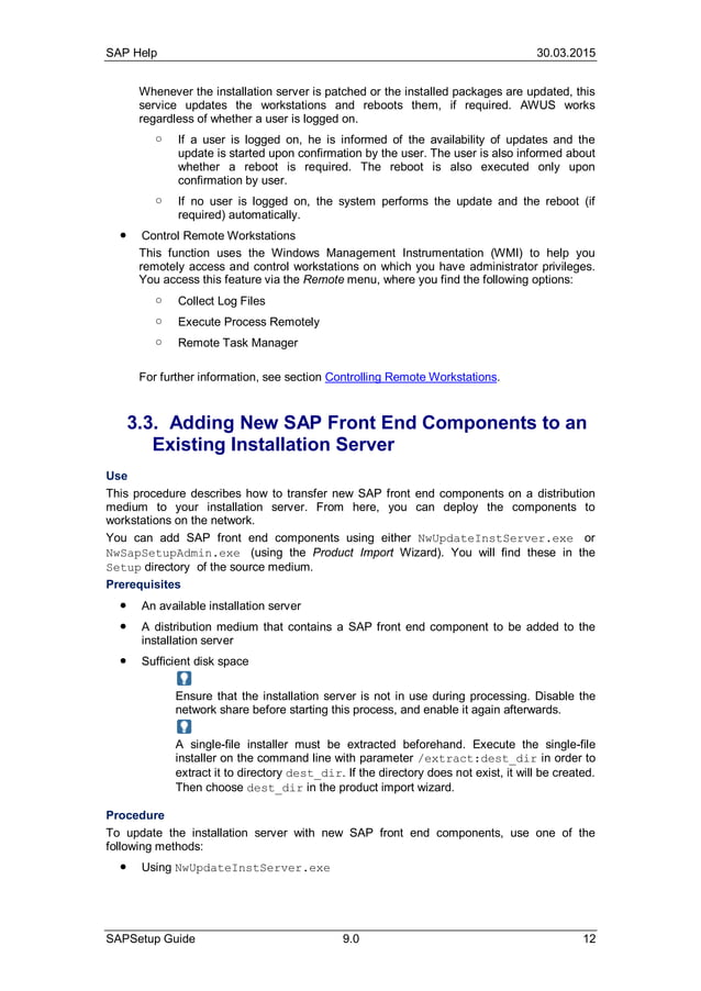 Sap setup guide | PDF