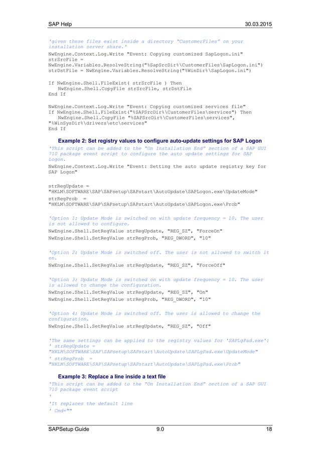 Sap setup guide | PDF