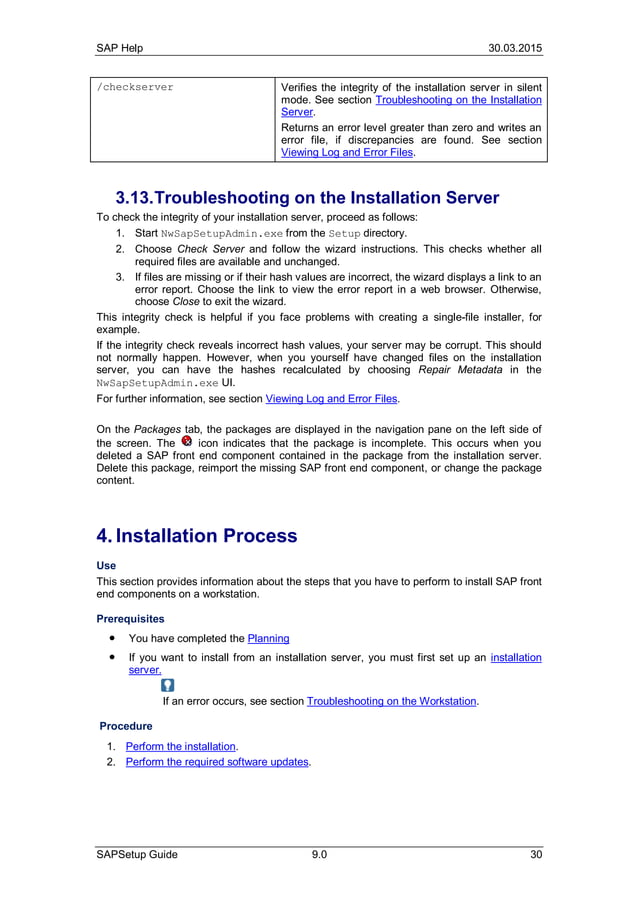 Sap setup guide | PDF