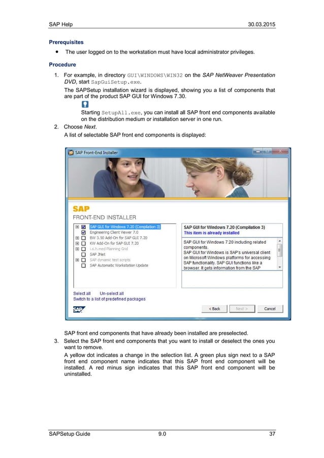 Sap setup guide | PDF