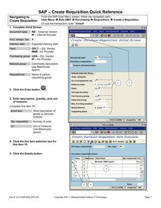 Sap short cuts | PDF