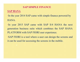 Sap simple finance | PDF