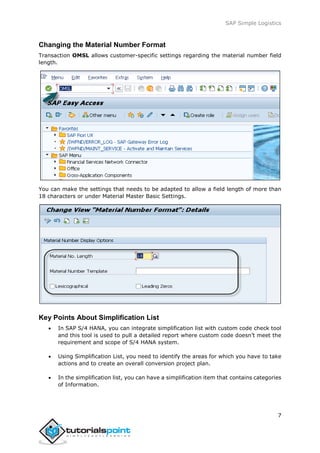 Sap simple logistics_tutorial | PDF