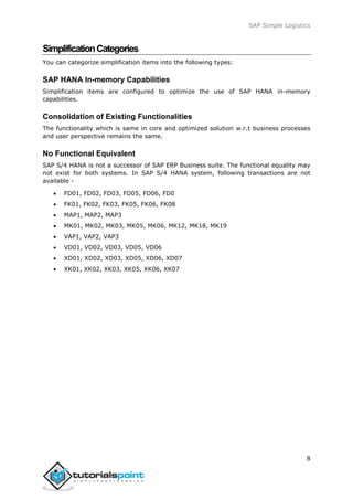 Sap simple logistics_tutorial | PDF