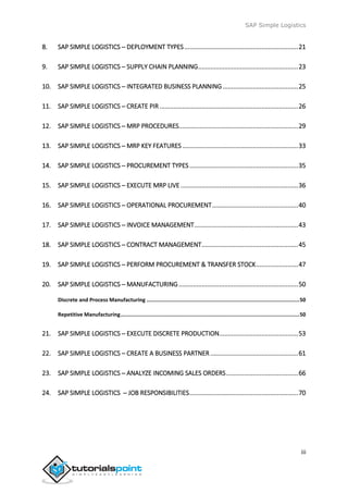 Sap simple logistics_tutorial | PDF