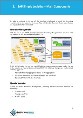 Sap simple logistics_tutorial | PDF