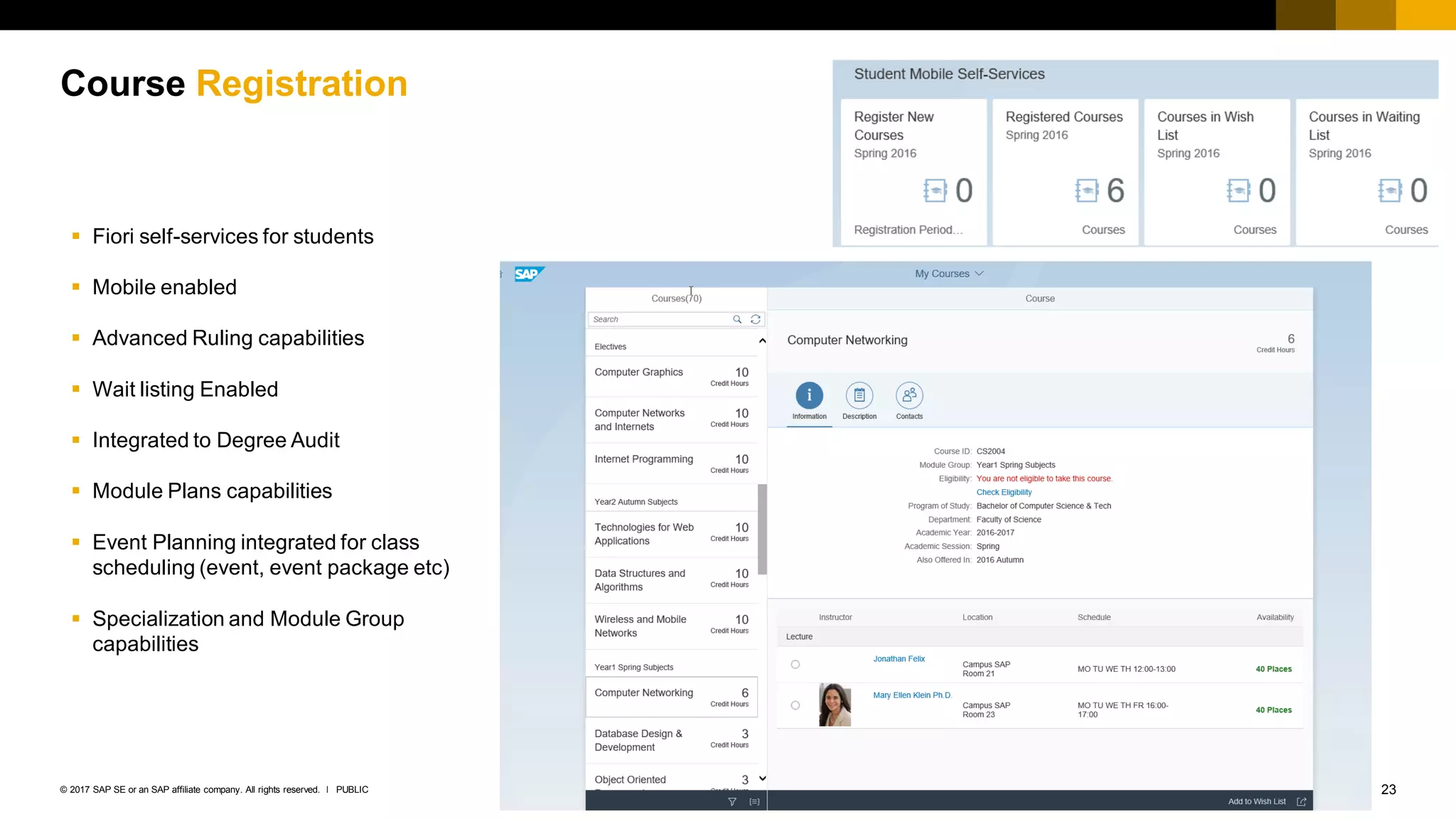 SAP Student Lifecycle Management - Overview November 2017 | PDF