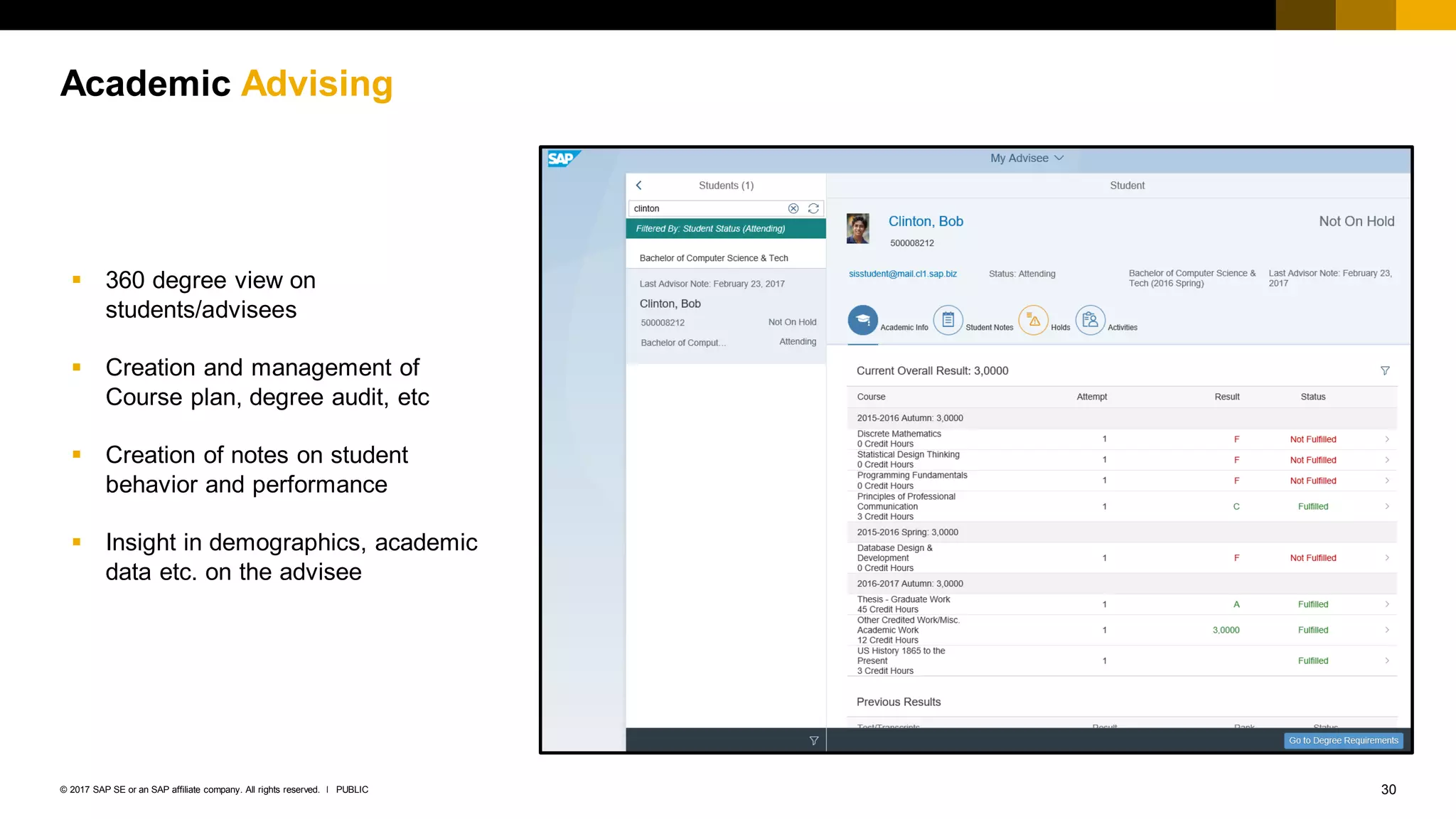 SAP Student Lifecycle Management - Overview November 2017 | PDF