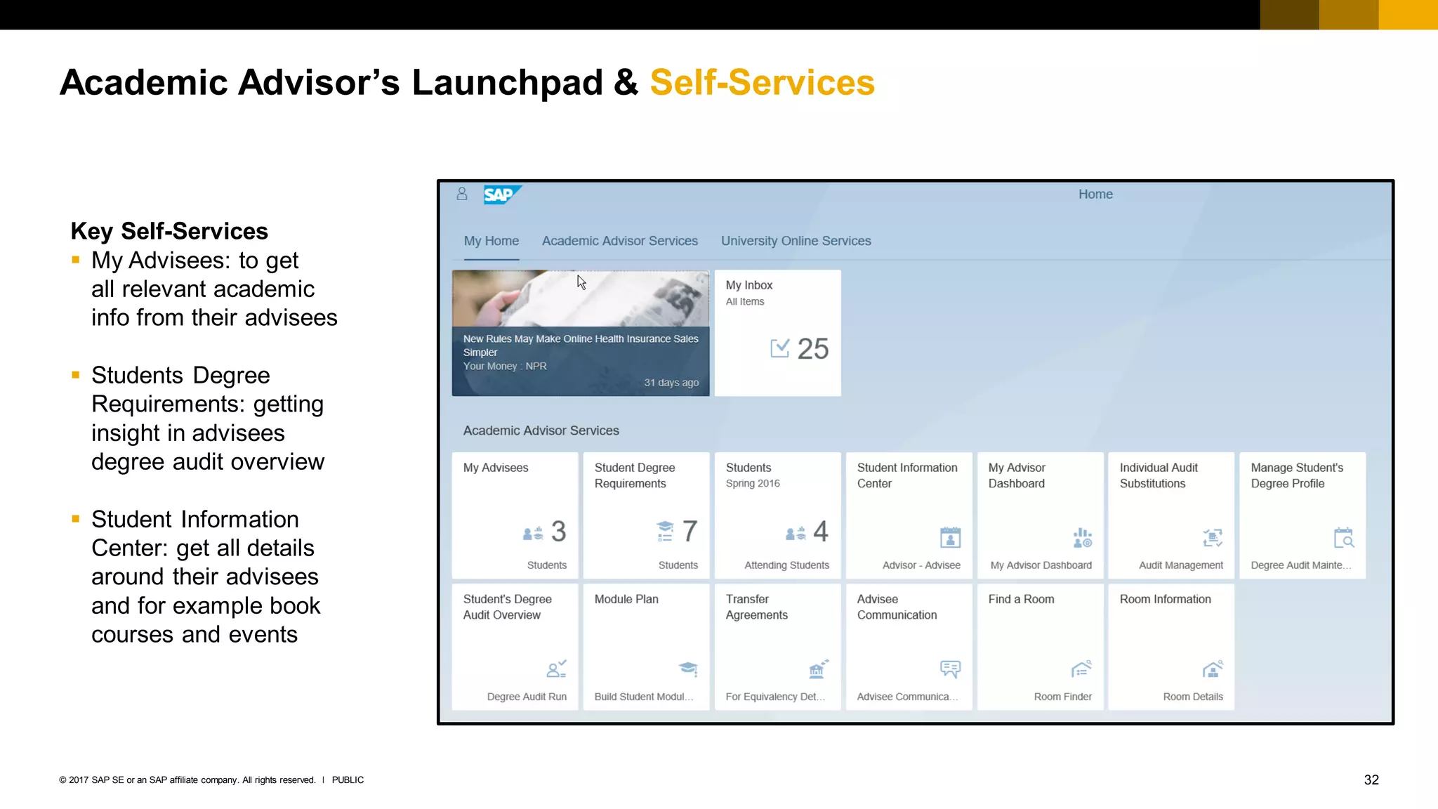 SAP Student Lifecycle Management - Overview November 2017 | PDF