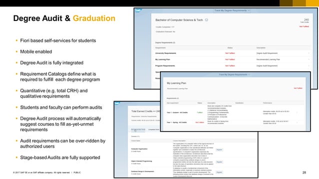 SAP Student Lifecycle Management - Overview November 2017 | PDF