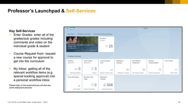 SAP Student Lifecycle Management - Overview November 2017 | PDF