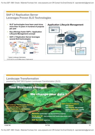 Sap slt100 sps08 latest sample | PDF