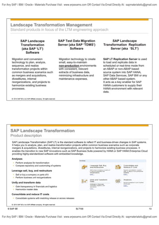 Sap slt100 sps08 latest sample | PDF