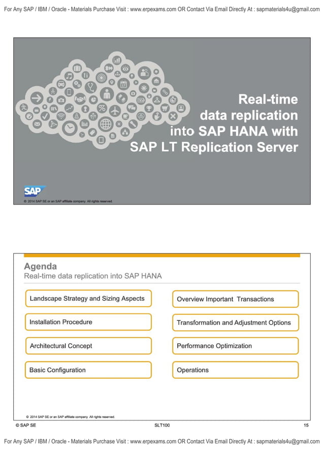 Sap slt100 sps08 latest sample | PDF