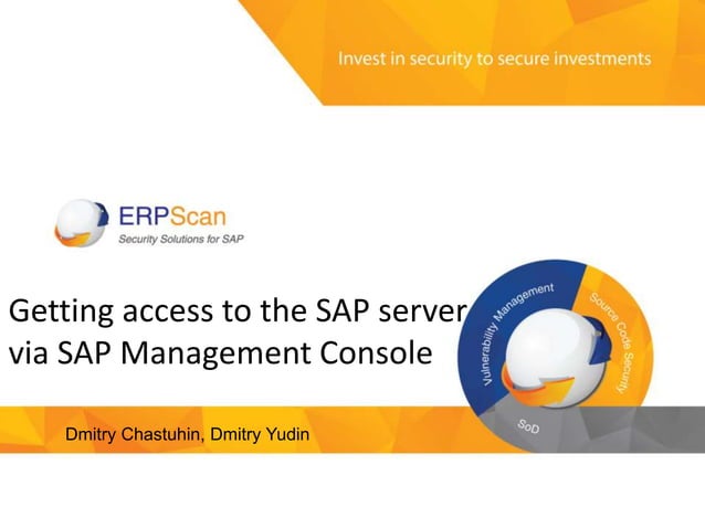 Getting access to the SAP server via SAP Management Console | PPT