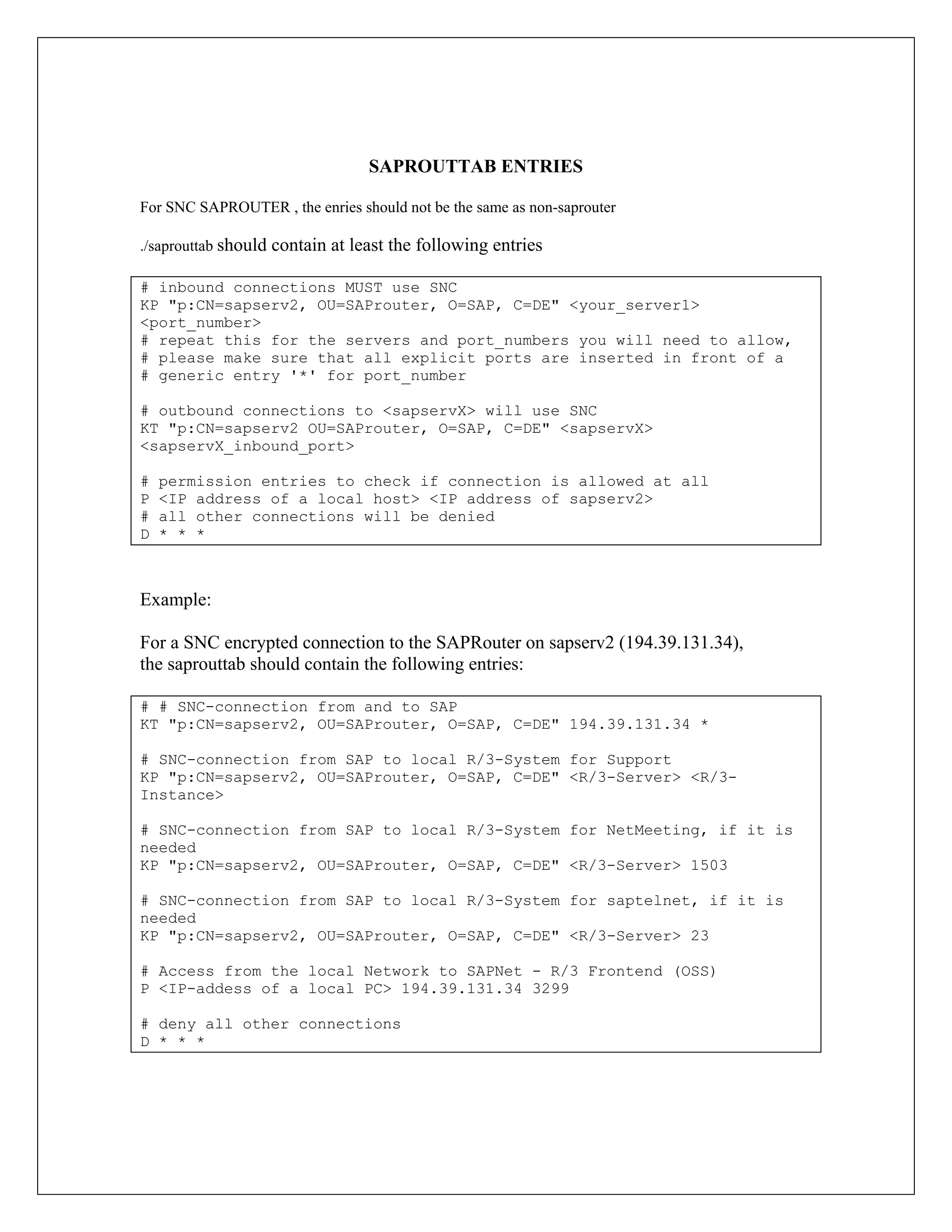 Sap snc configuration | PDF