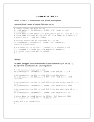 Sap snc configuration | PDF