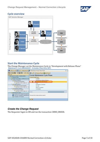 Sap Solman Charm Normal Correction | PDF
