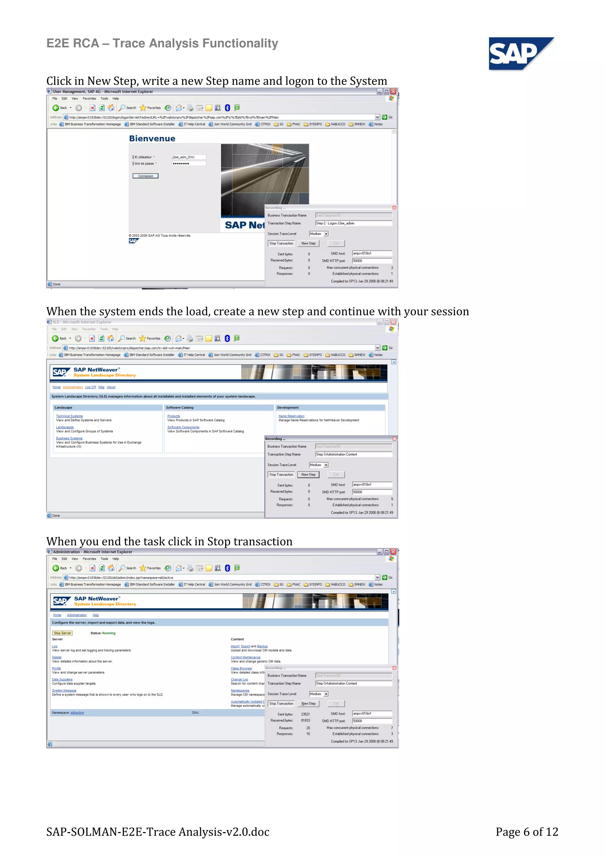 Sap Solman E2E Trace Analysis | PDF
