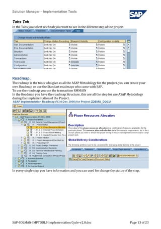 Sap Solman Imptools Implementation Cycle | PDF