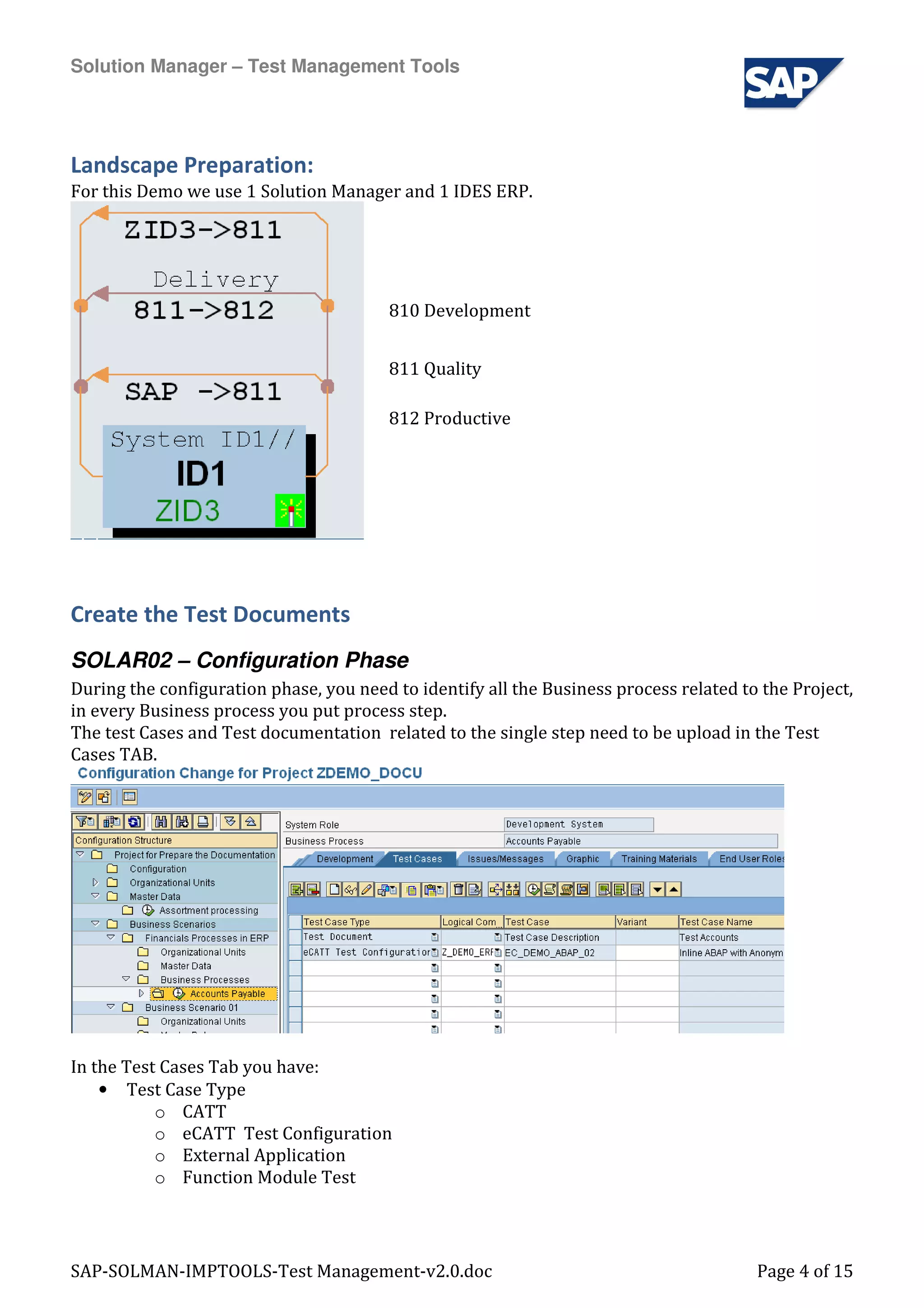 Sap Solman Imptools Test Management | PDF