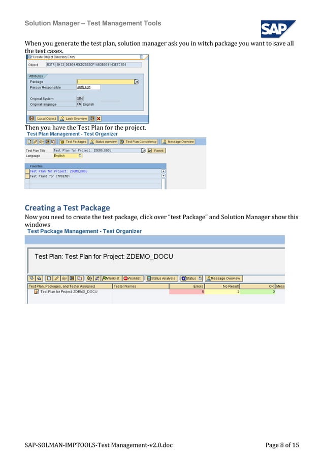 Sap Solman Imptools Test Management | PDF