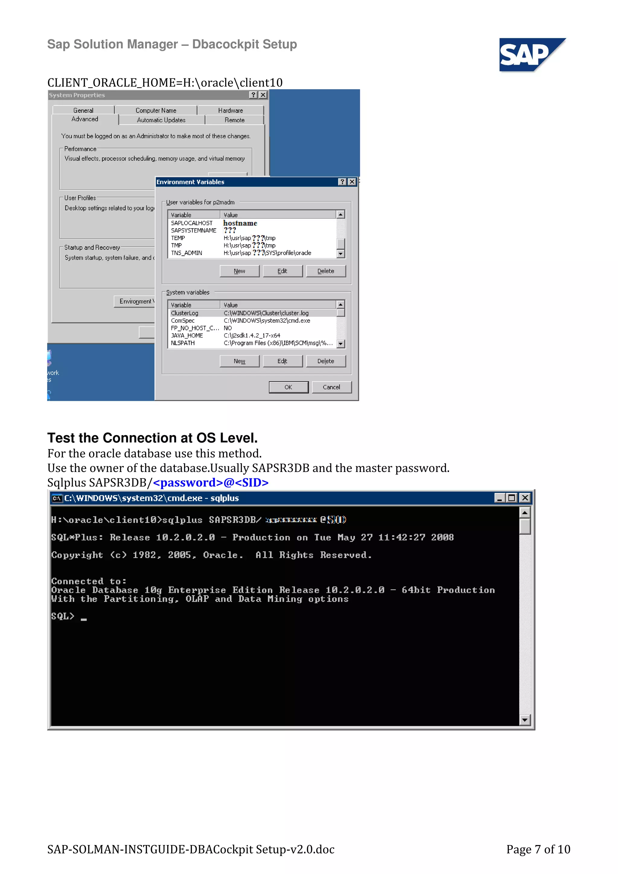 Sap Solman Instguide Dba Cockpit Setup | PDF Sap Solman Instguide Dba Cockpit Setup | PDF