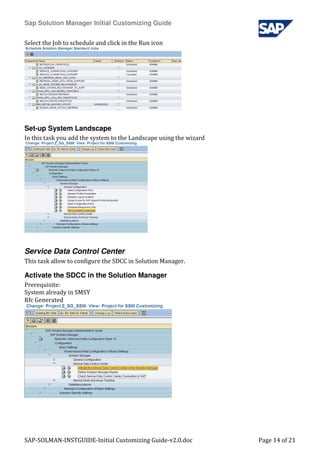 Sap Solman Instguide Initial Customizing | PDF