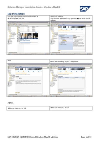 Sap Solman Instguide Install Windows MaxDB | PDF