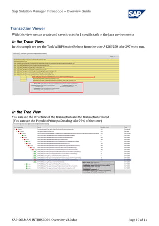 Sap Solman Introscope Overview V2.0 | PDF