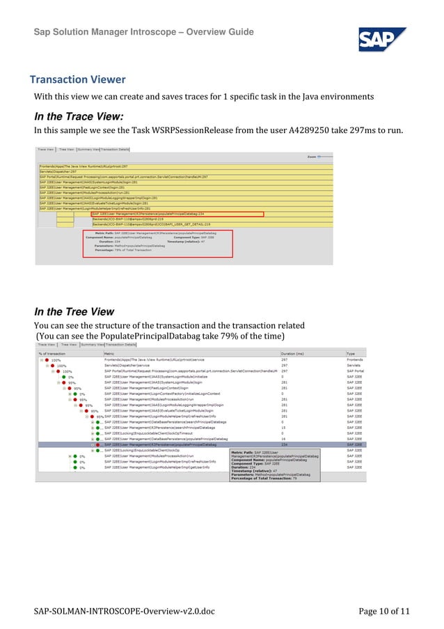 Sap Solman Introscope Overview V2.0 | PDF