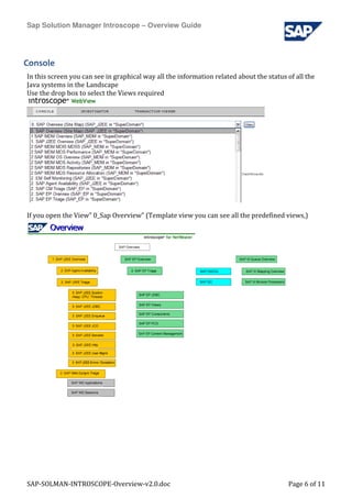 Sap Solman Introscope Overview V2.0 | PDF