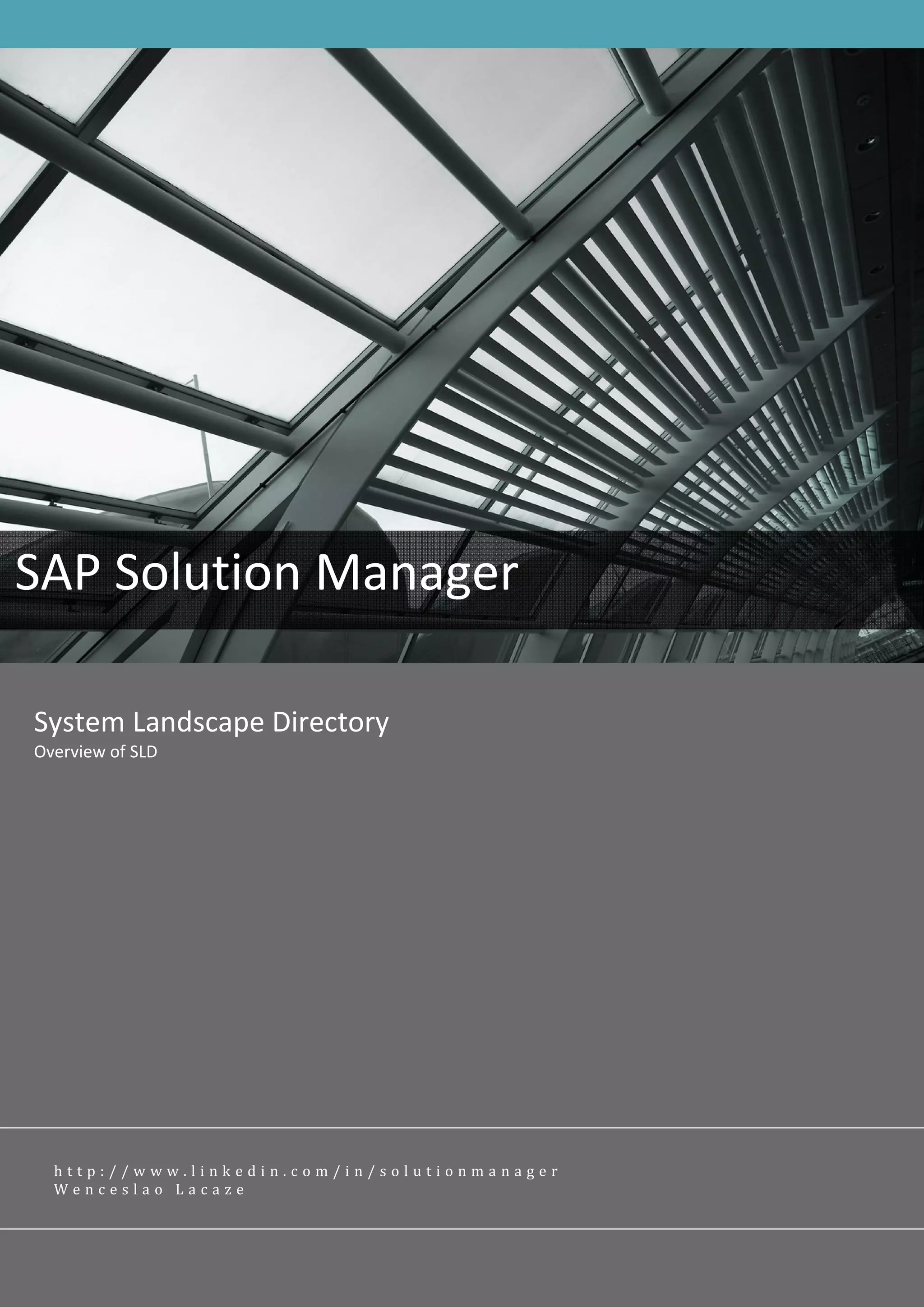 Sap Solman Sld Overview V2.0 | PDF