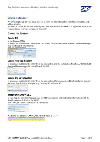 Sap Solman Work Plug Long Sid System V2 | PDF | Operating Systems | Computer Software and ...