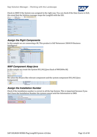 Sap Solman Work Plug Long Sid System V2 | PDF | Operating Systems | Computer Software and ...