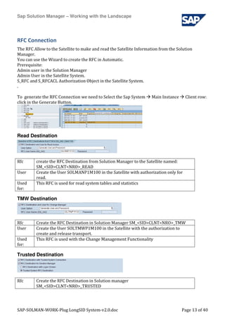 Sap Solman Work Plug Long Sid System V2 | PDF | Operating Systems | Computer Software and ...