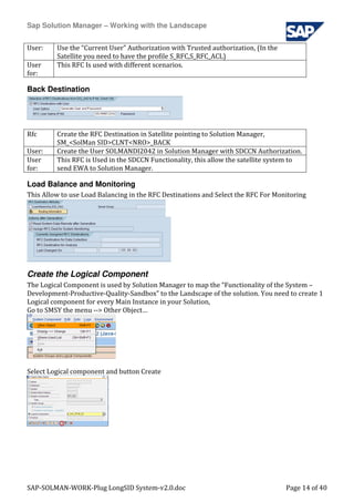 Sap Solman Work Plug Long Sid System V2 | PDF | Operating Systems | Computer Software and ...