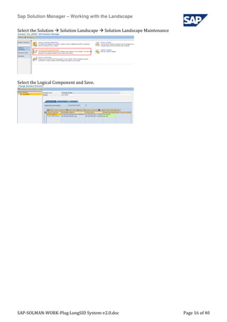 Sap Solman Work Plug Long Sid System V2 | PDF | Operating Systems | Computer Software and ...